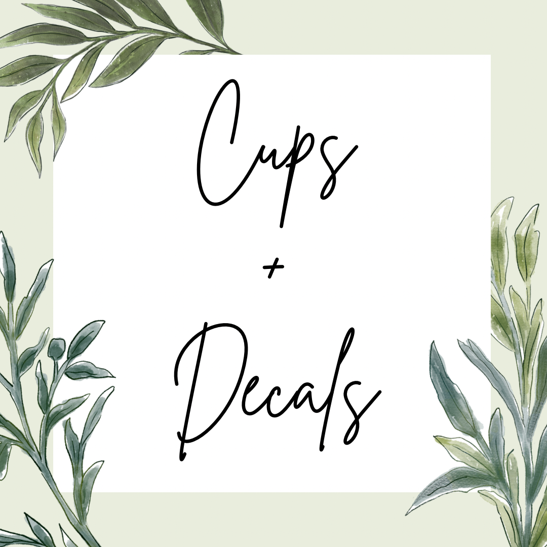 CUSTOM CUPS + DECALS – The Bead Bar by Tara